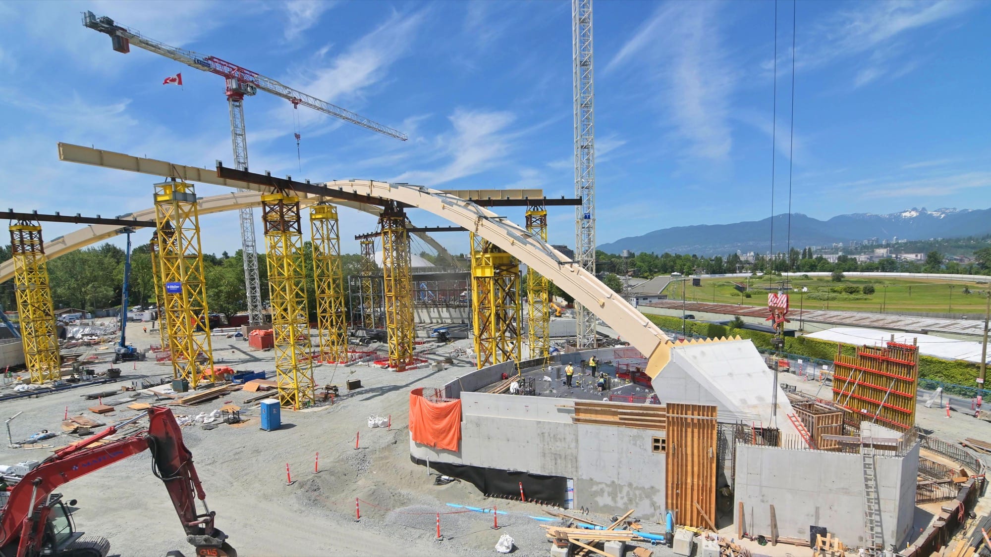 Construction begins on world’s largest free-span mass timber roof in ...
