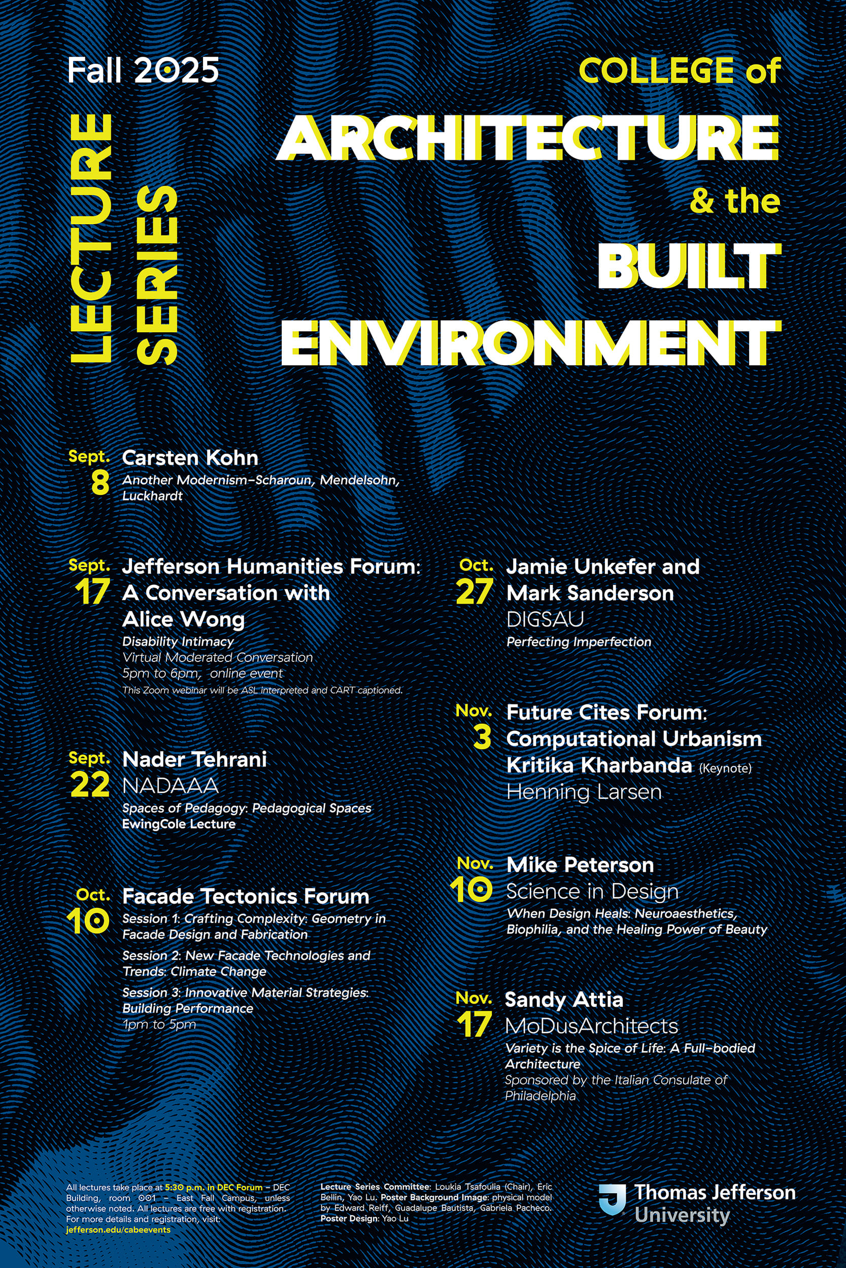 Get Lectured: Thomas Jefferson University, Fall '25 | News | Archinect