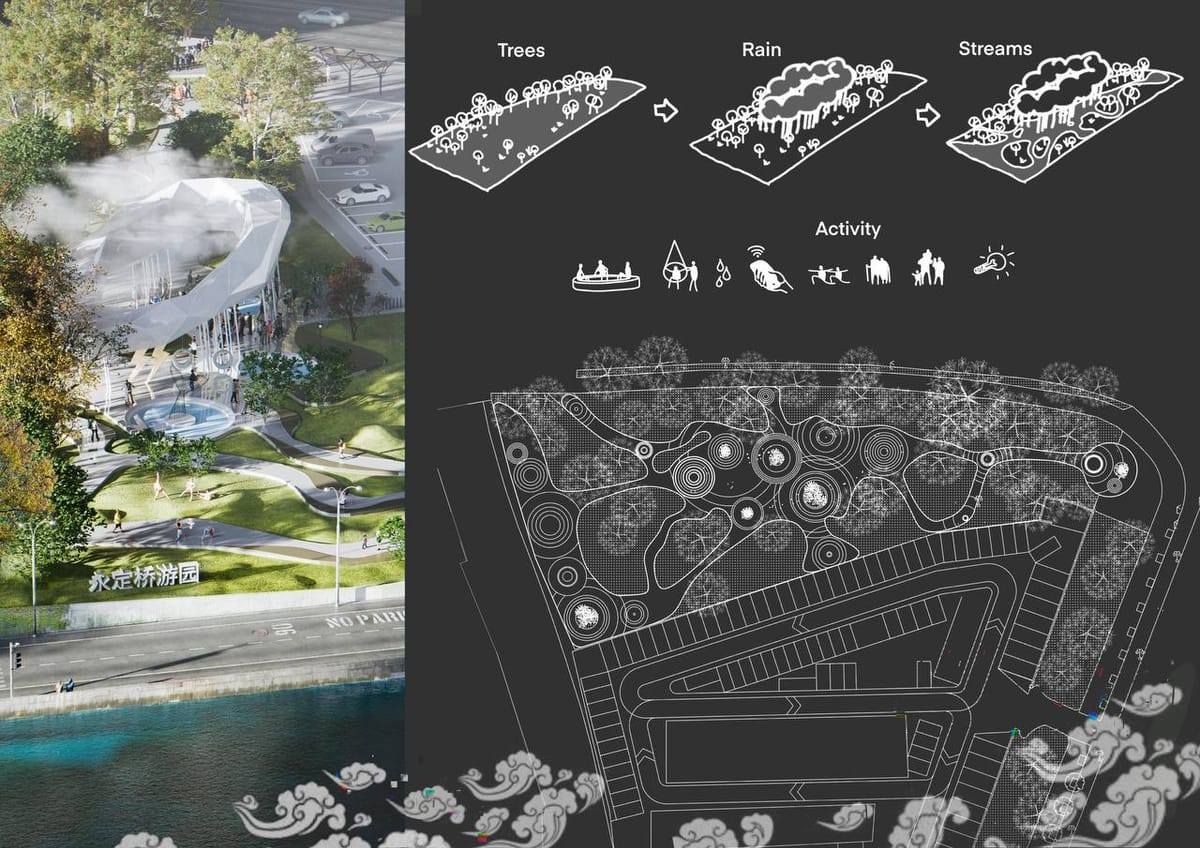 Yongding Bridge Park | Alexey Verevkin | Archinect