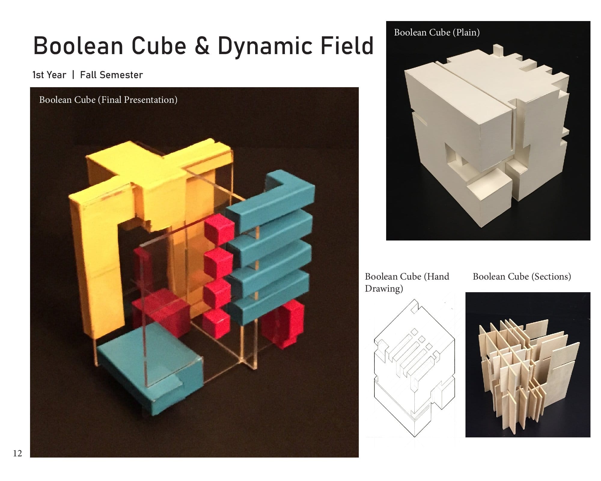 Boolean Cube & Dynamic Field | Ethan Work | Archinect