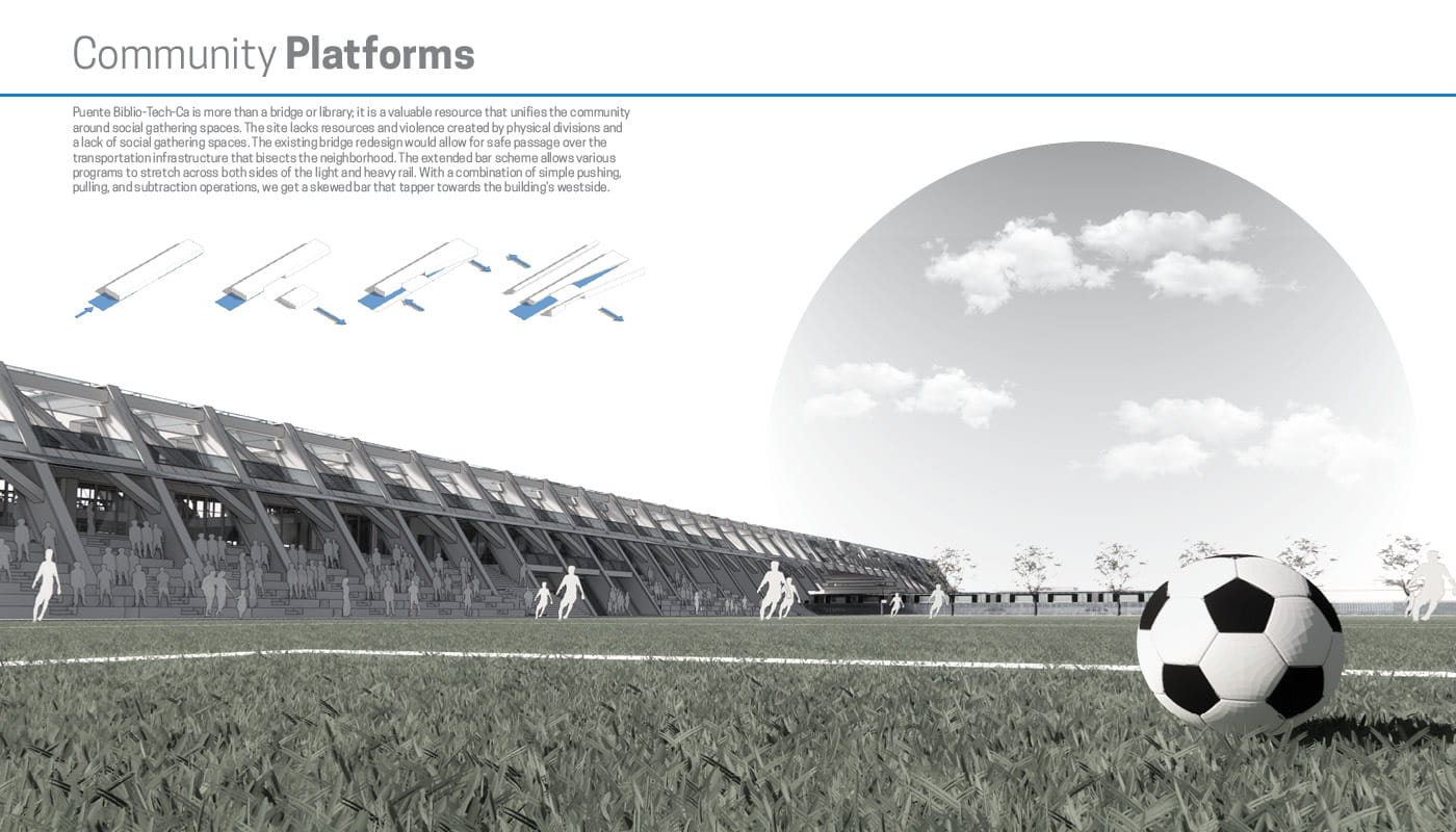 Puente Biblio-Tech-Ca | Jose Leon | Archinect