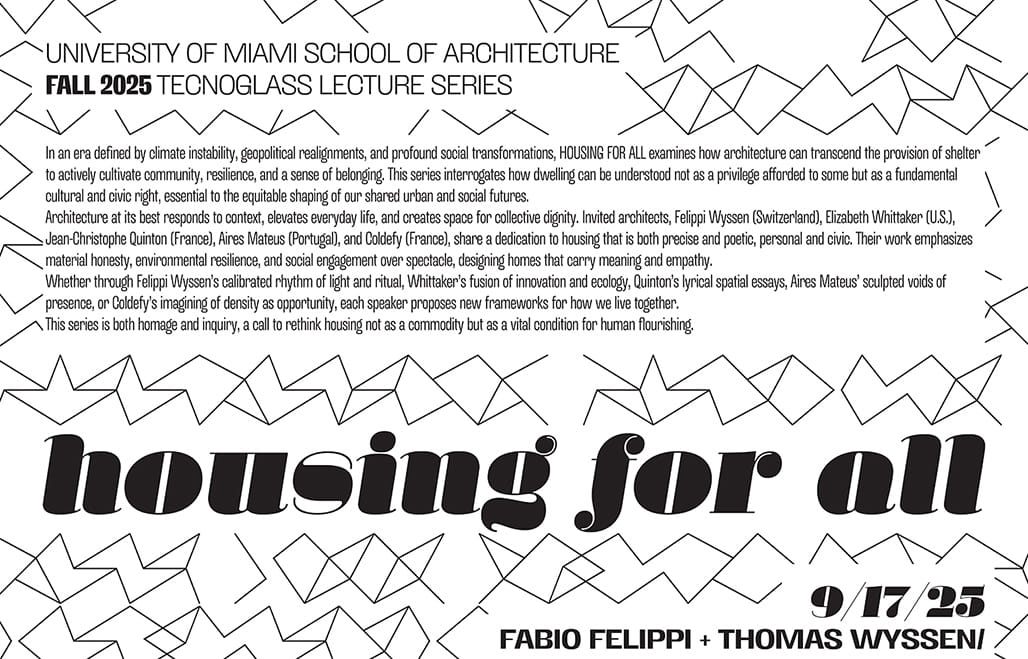 Get Lectured: University of Miami, Fall '25 | News | Archinect