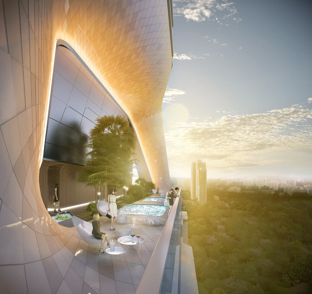 UNStudio’s design for The Scotts Tower unveiled in Singapore
