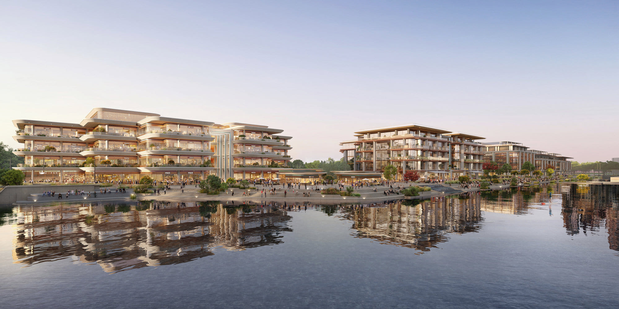 Foster + Partners begins construction on Sanlin Riverside scheme in ...
