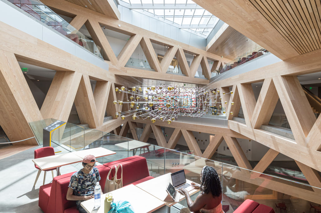 BIG’s rotated-block science center opens at Claremont McKenna College ...
