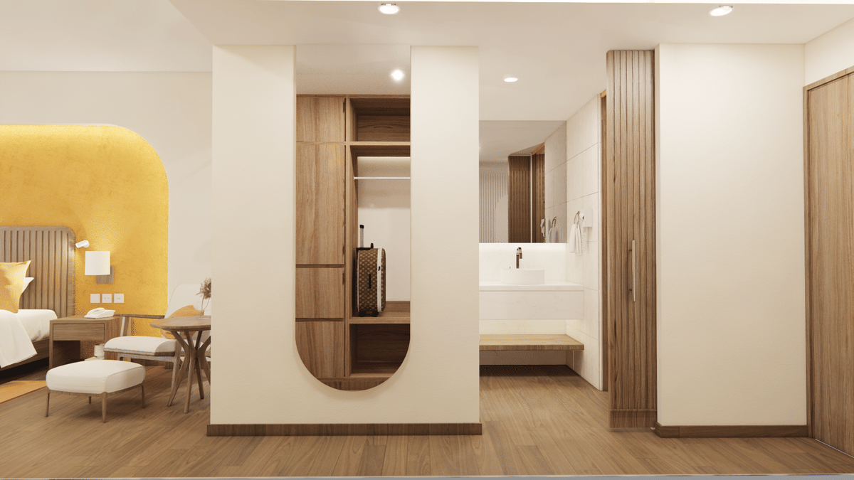 Hotel room design | Rocio Perez | Archinect