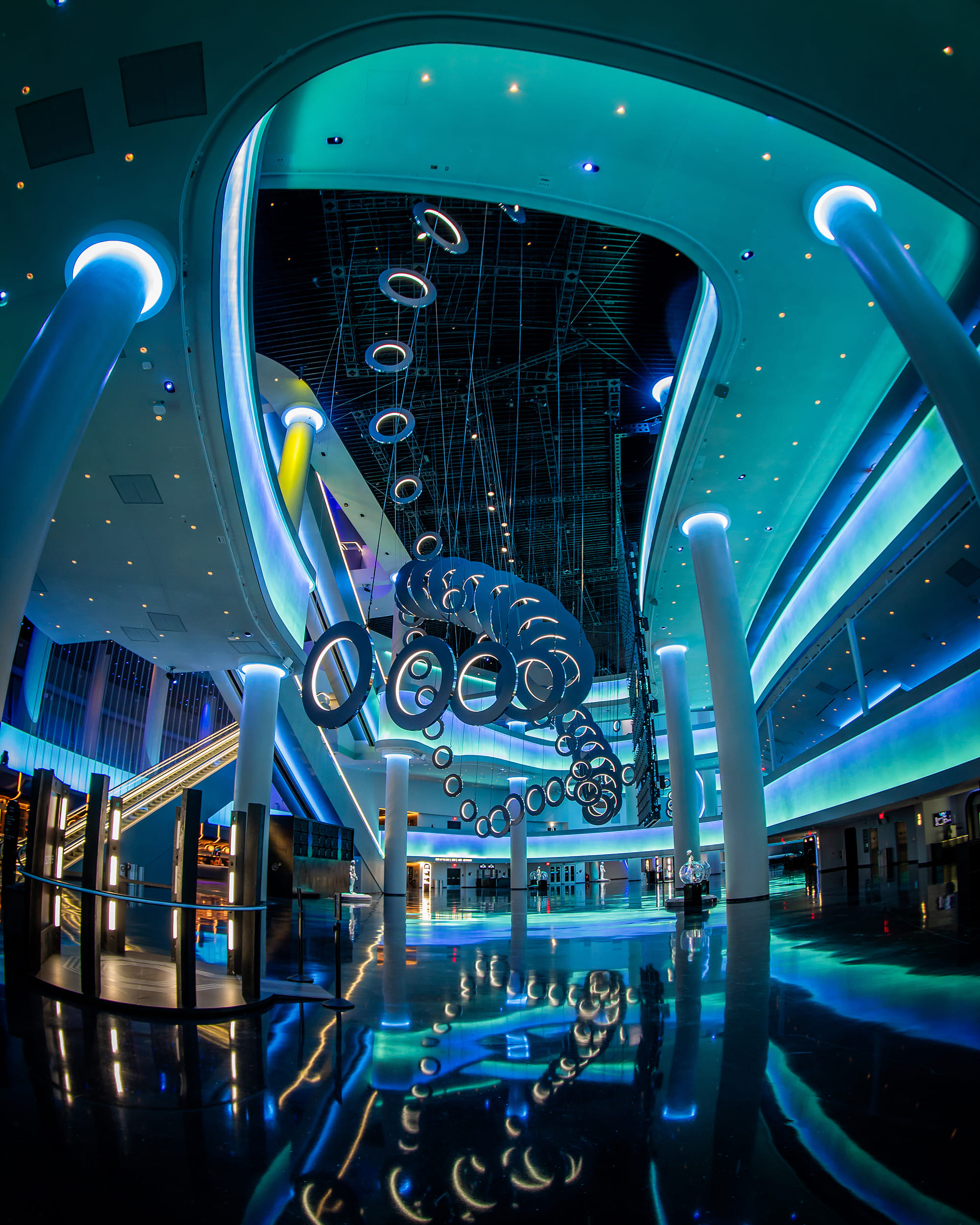 Take a look inside the Las Vegas Sphere's interior and lighting designs ...