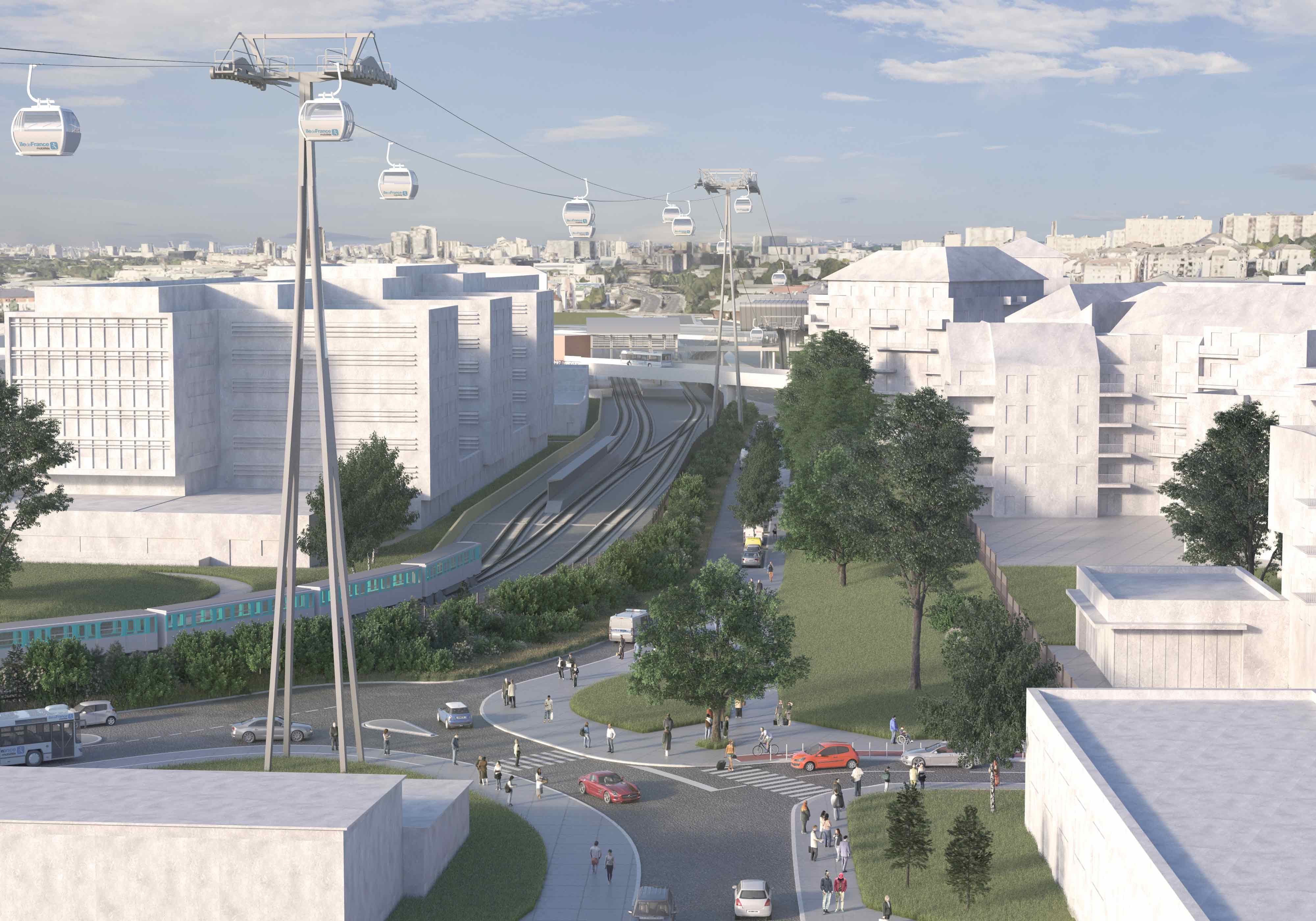 Paris' first public transit gondola moves forward | News | Archinect