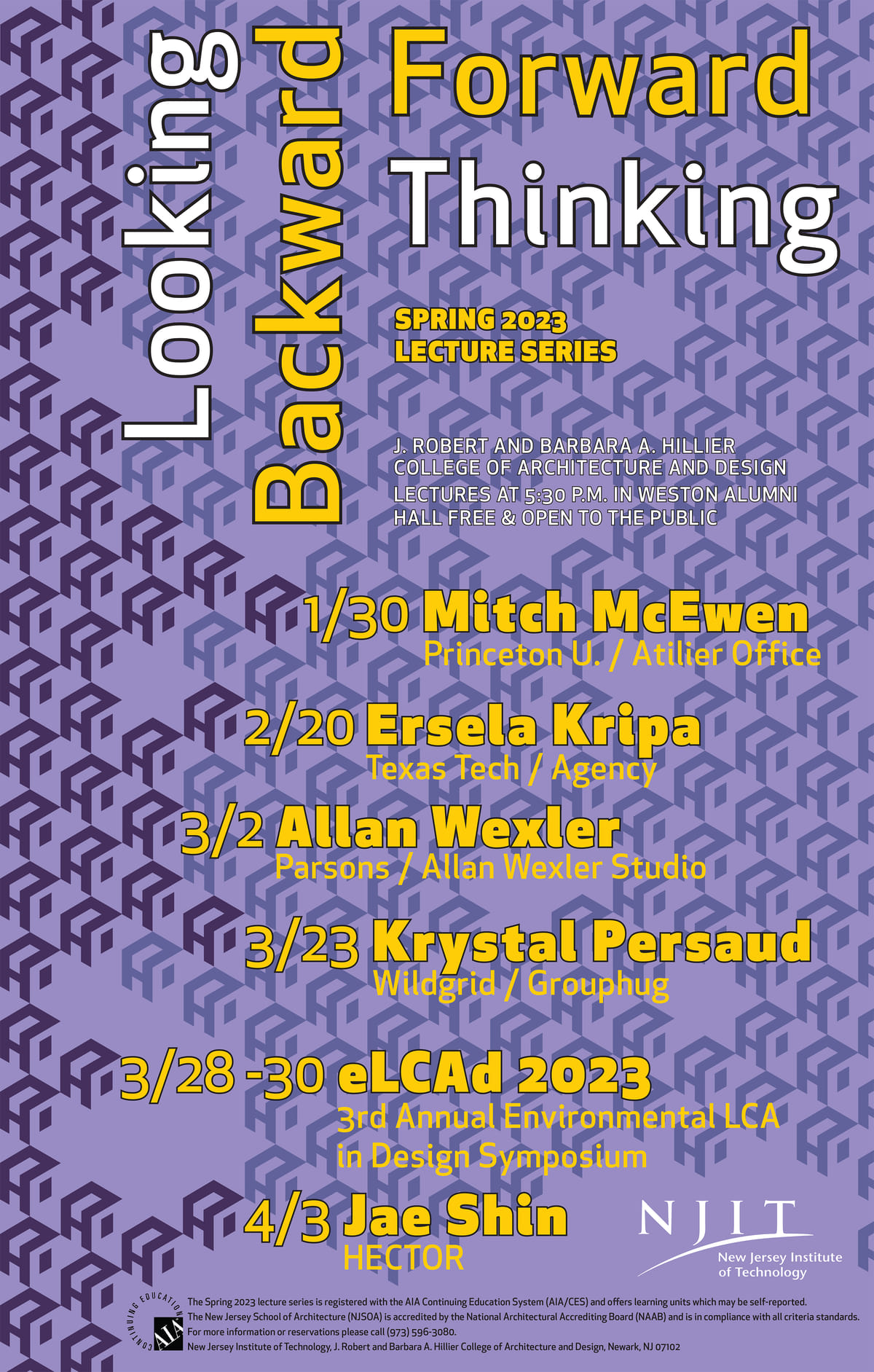 Looking Backward Forward Thinking | New Jersey Institute of Technology (NJIT) | Archinect