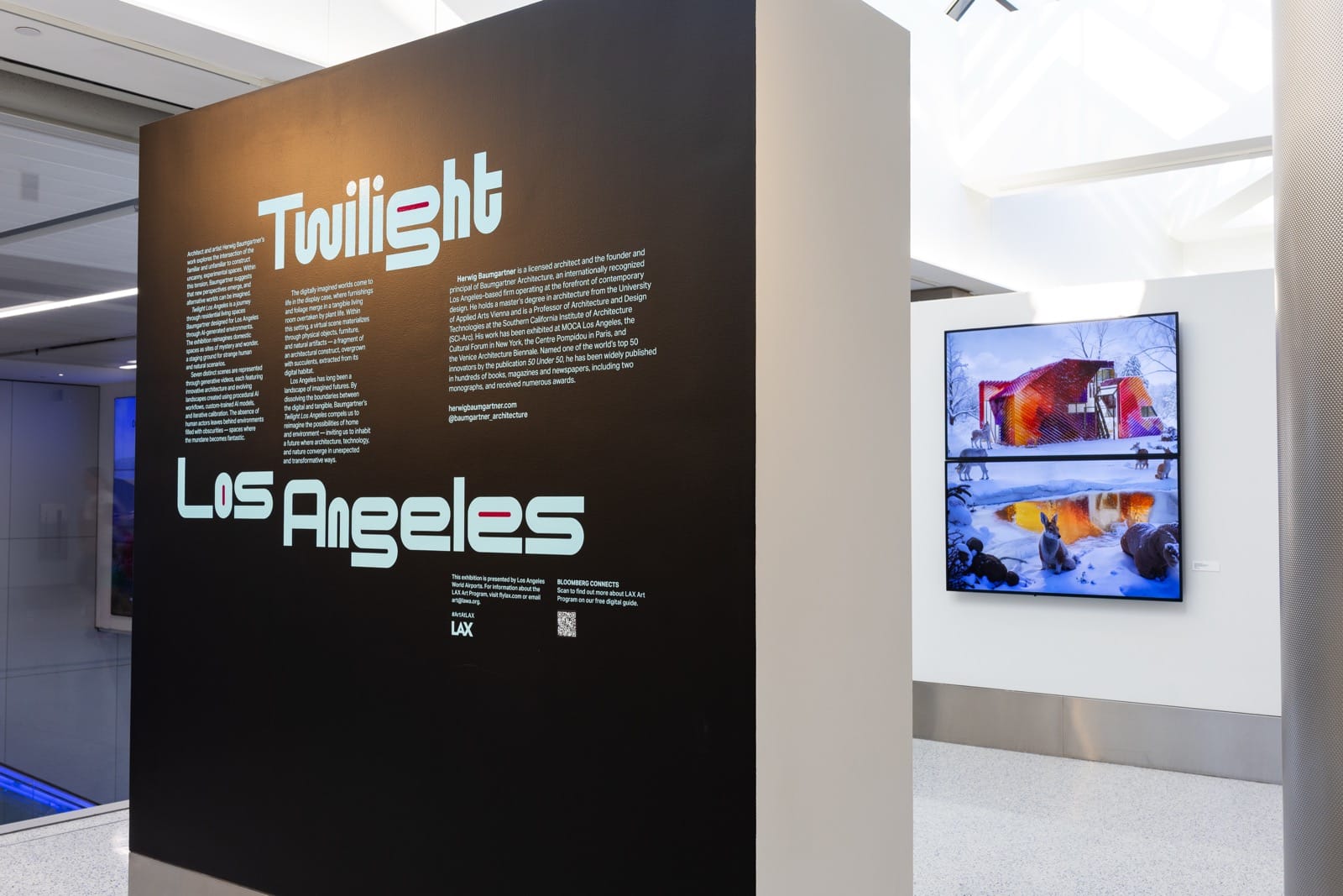 At LAX Terminal 7, Herwig Baumgartner’s “Twilight LA” explores AI ...