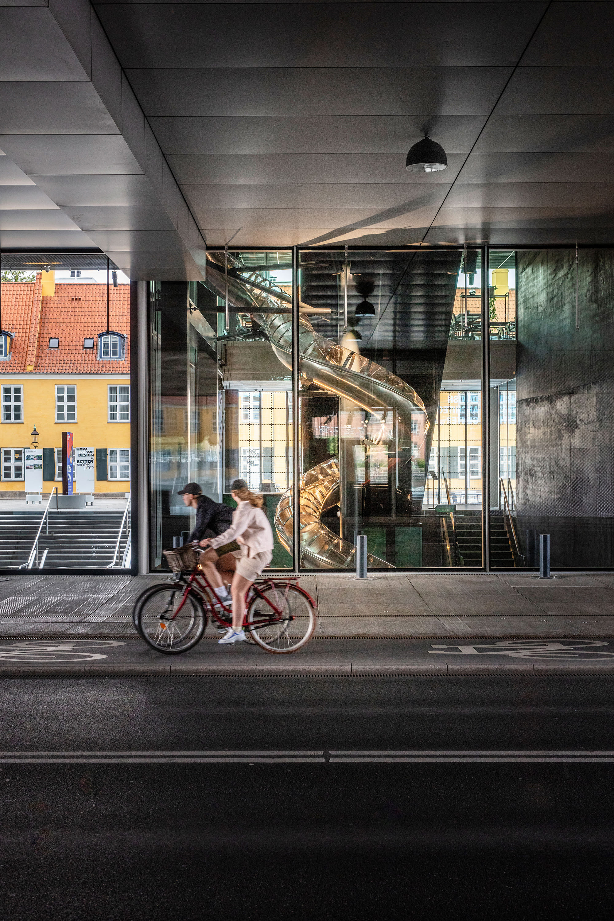 Danish Architecture Center unveils new four-story slide by artist ...