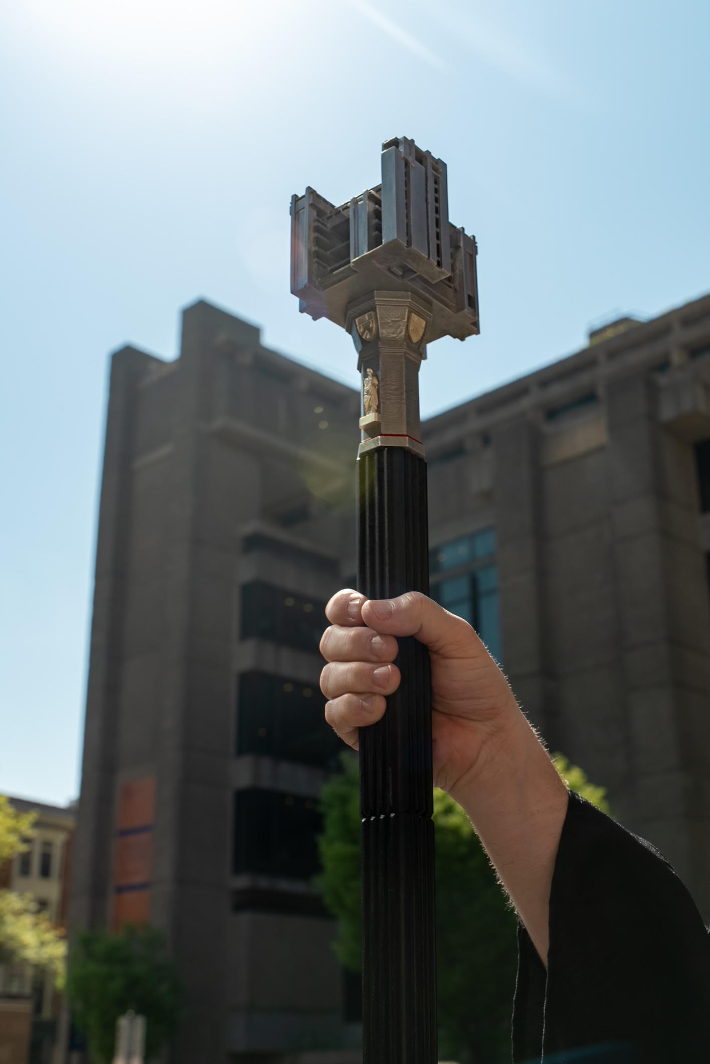 Yale School of Architecture unveils Brutalist-inspired ceremonial mace ...