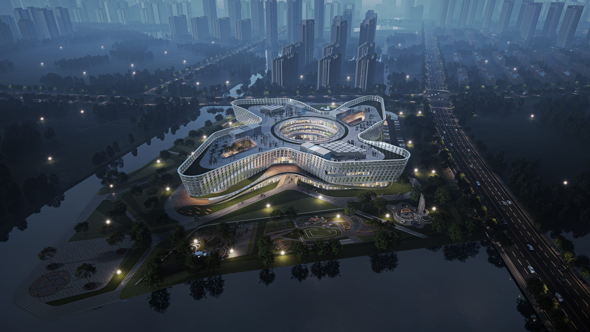 Pinghu Children and Youth Center | LYCS Architecture | Archinect