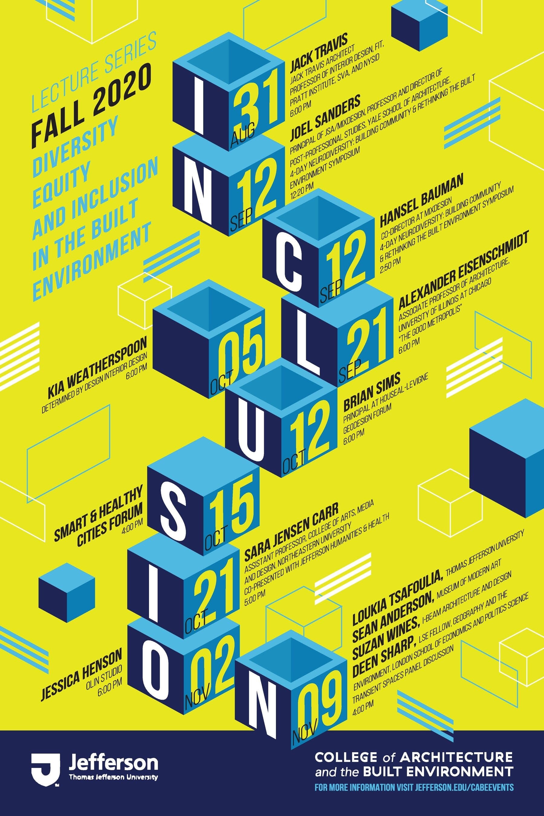 2020's most popular architecture school lecture poster on Archinect is ...