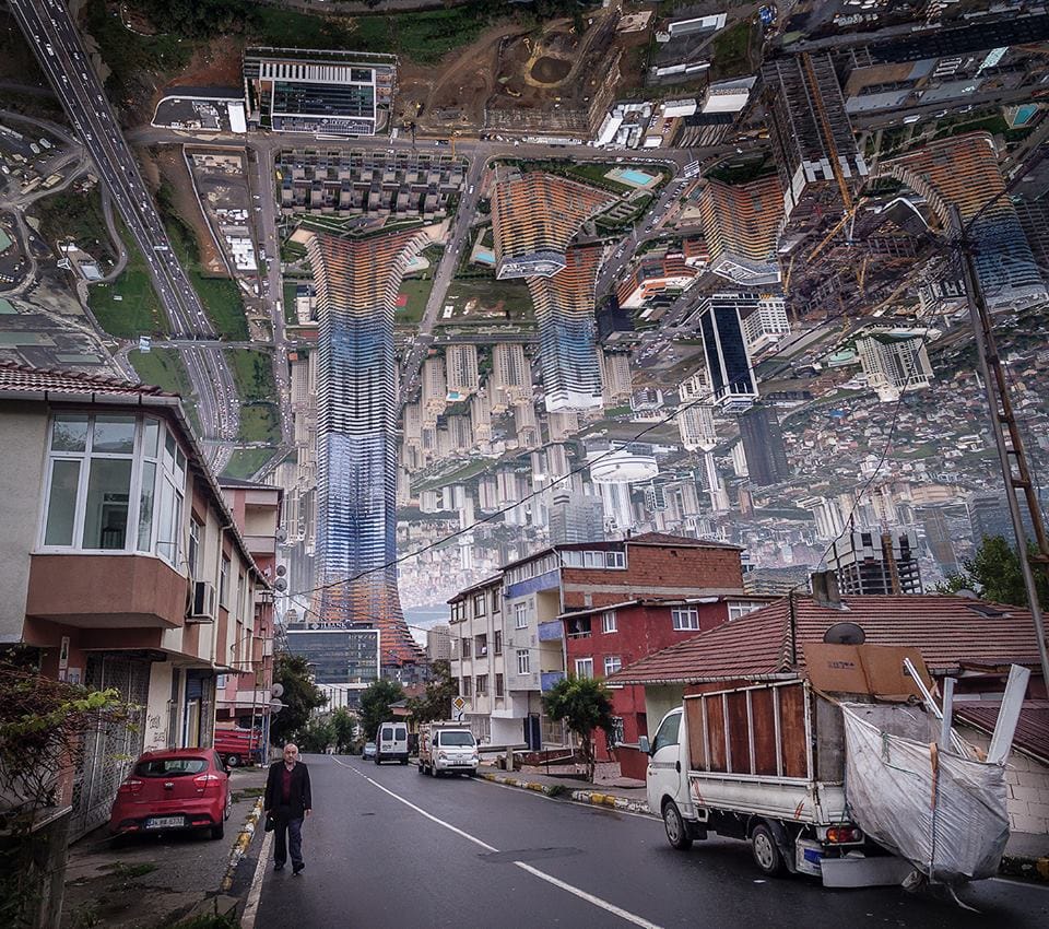 Artist creates real-life "Inception" style photography | News | Archinect