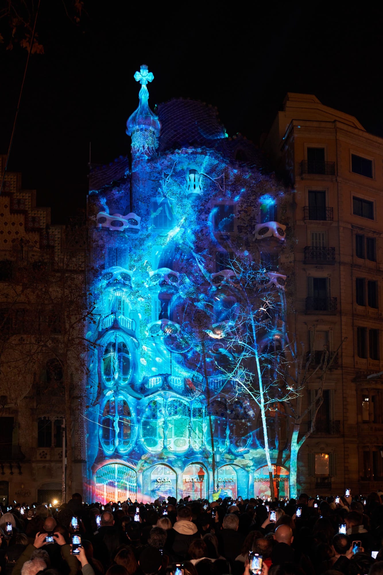Antoni Gaudí’s Casa Batlló overlaid with AI-informed artwork by Sofia Crespo | News | Archinect