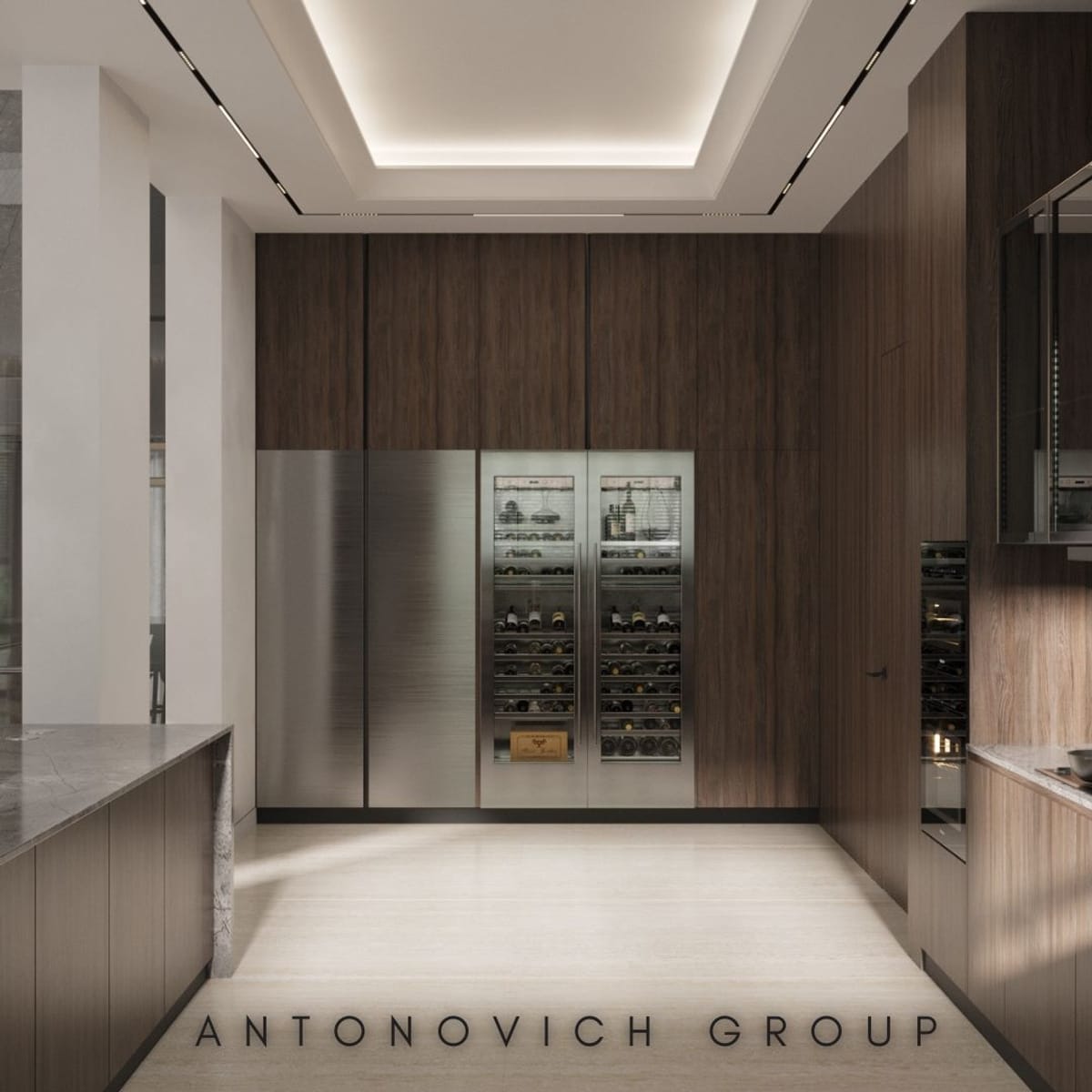 Modern Functional Kitchen Interior Design | Luxury Antonovich Design ...
