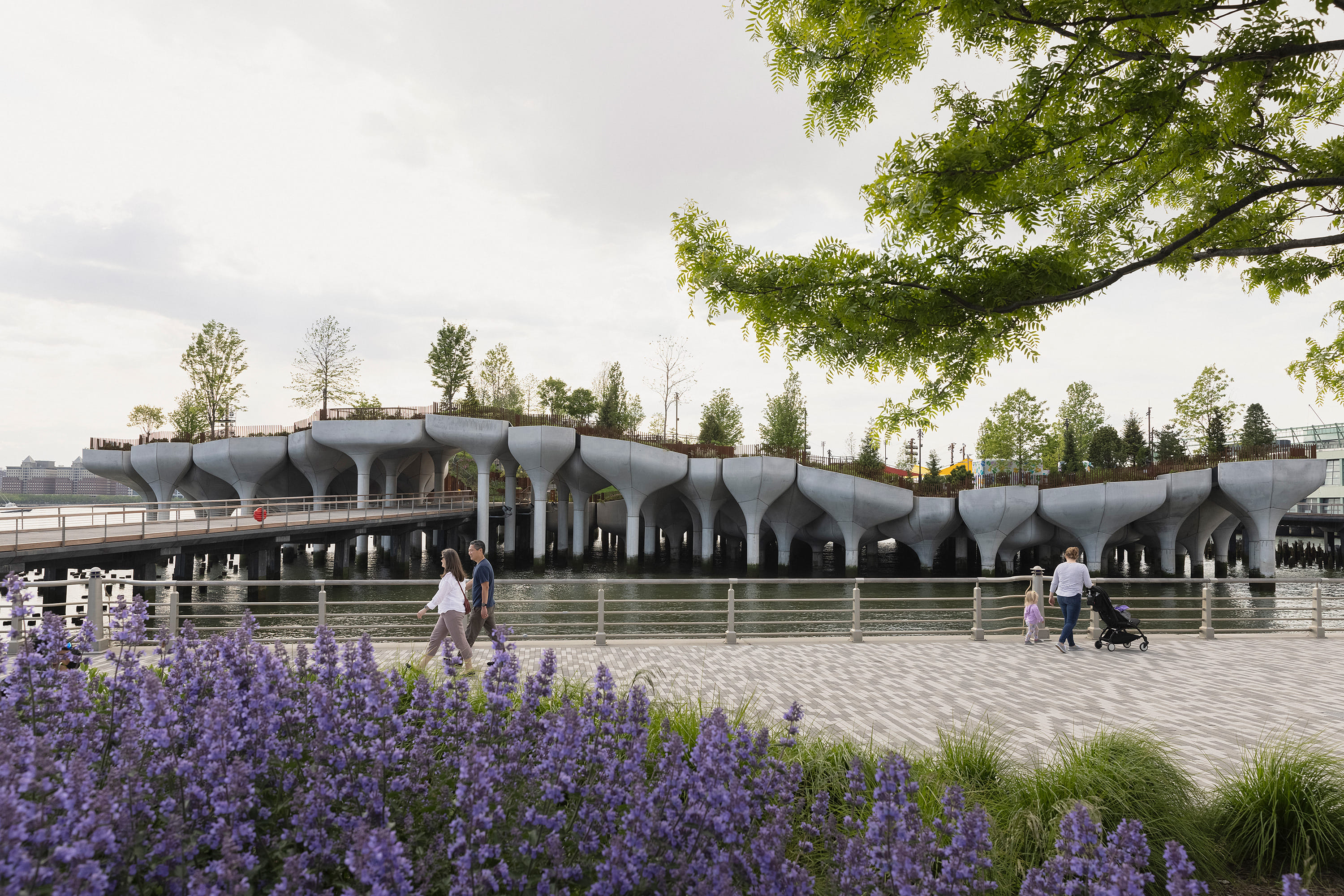Heatherwick's $260 million elevated river park 'Little Island' opens in ...