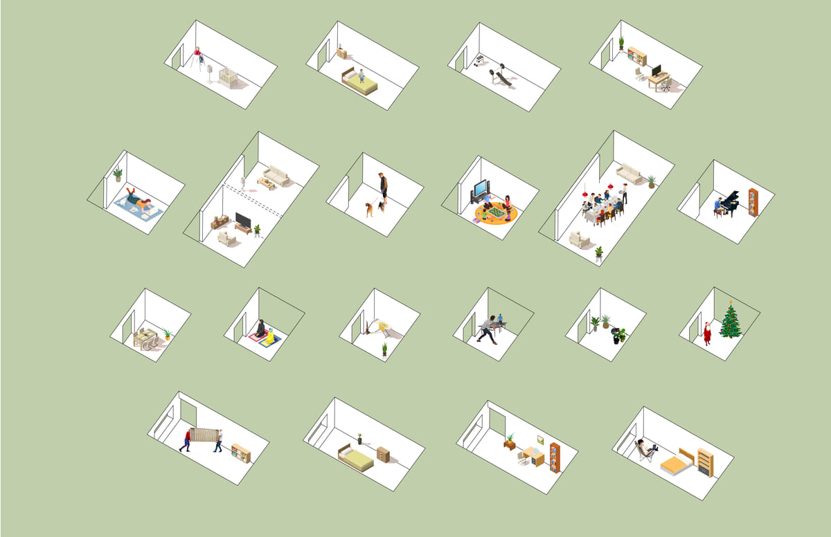 Concept Drawing: Unit Flexibility | Alin Rahman | Archinect