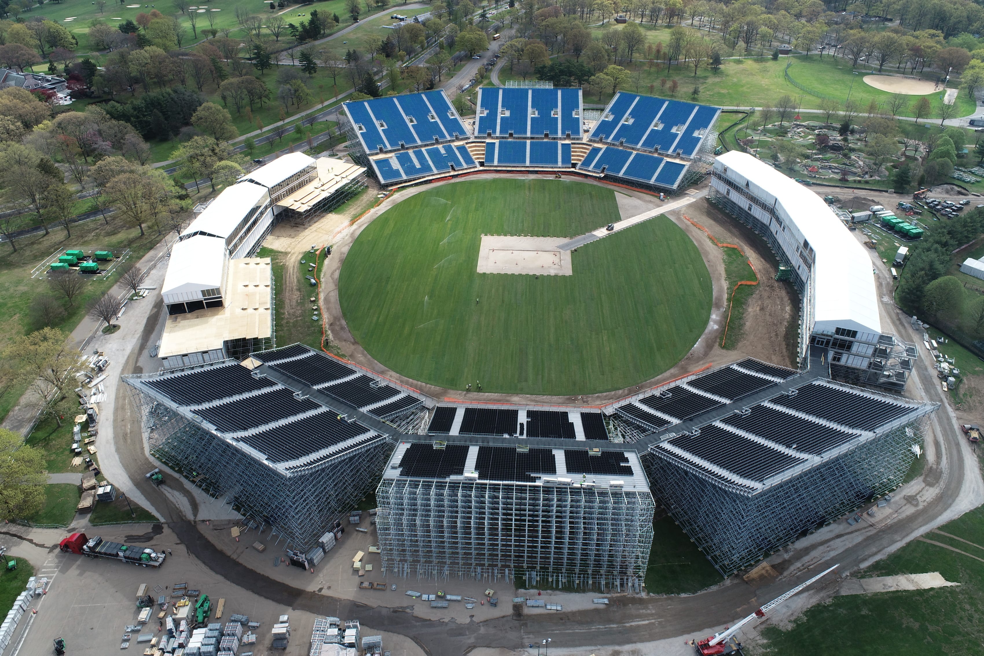 New photos of Populous' modular Cricket World Cup stadium ahead of June ...