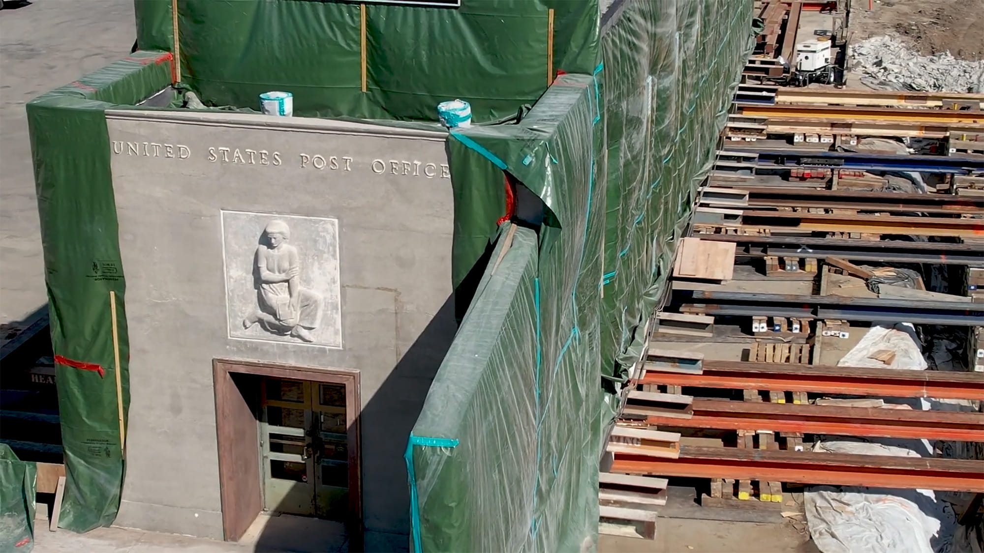 Historic California post office temporarily moved to make way for new ...