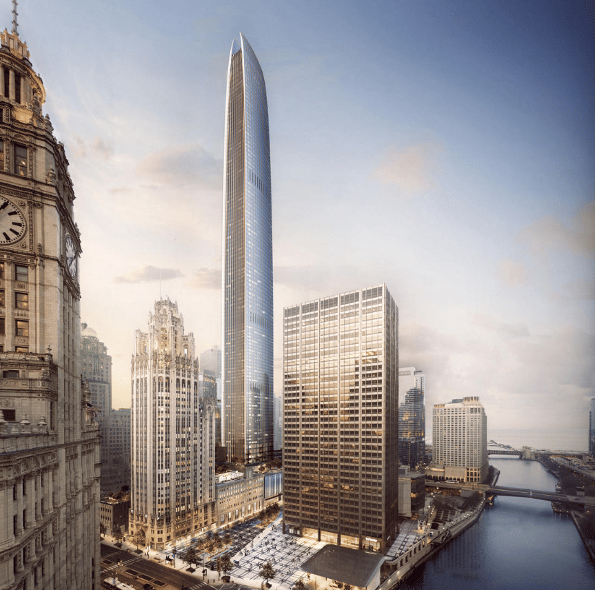 Plans unveiled for Chicago's second tallest skyscraper alongside ...