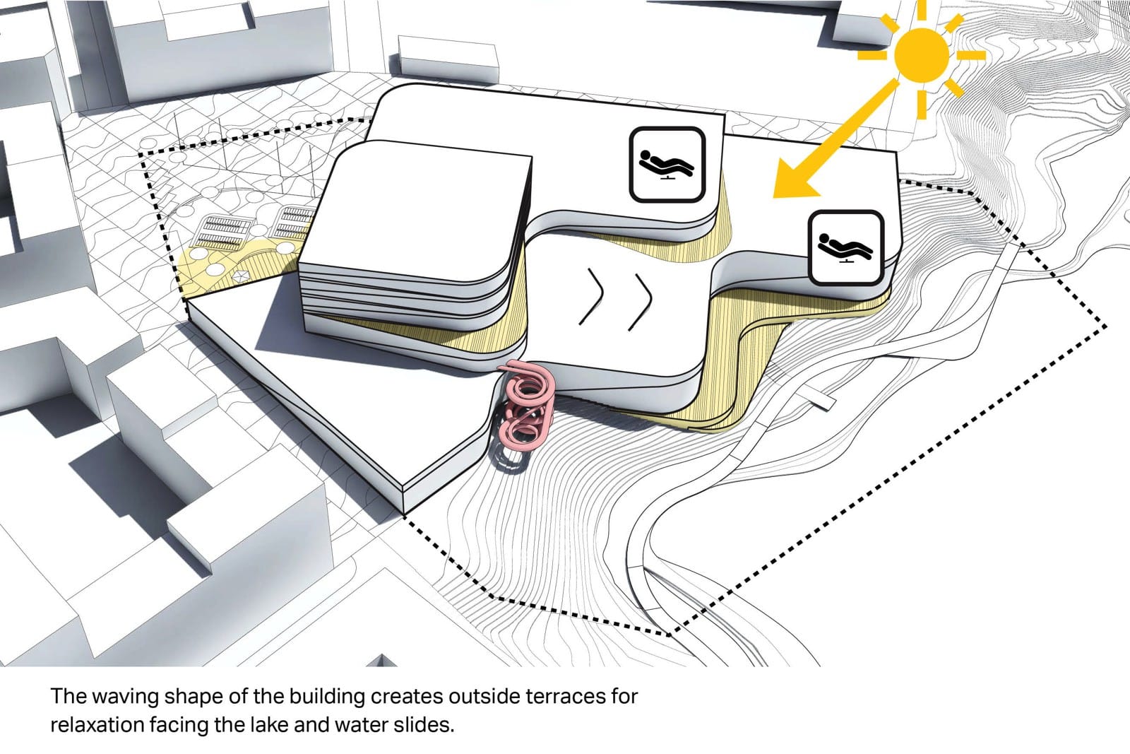 A closer look: 3XN's winning scheme for a new aquatic center in Sweden