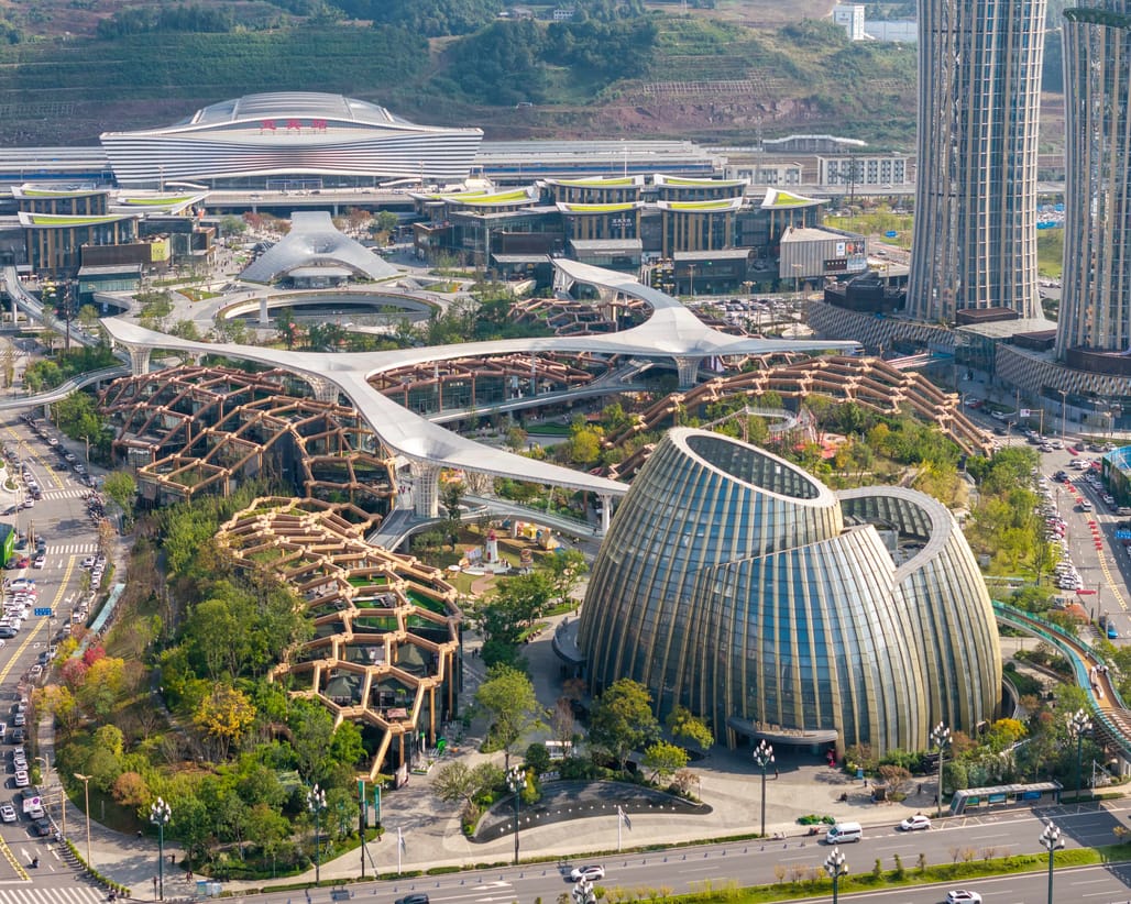 Pelli Clarke & Partners completes Sichuan master plan with 8 bamboo ...