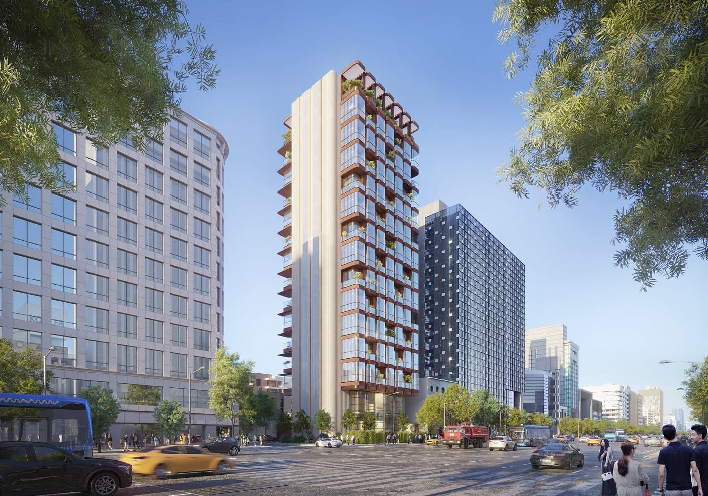 Foster + Partners reveals Seoul ‘live-work’ tower with bay window ...