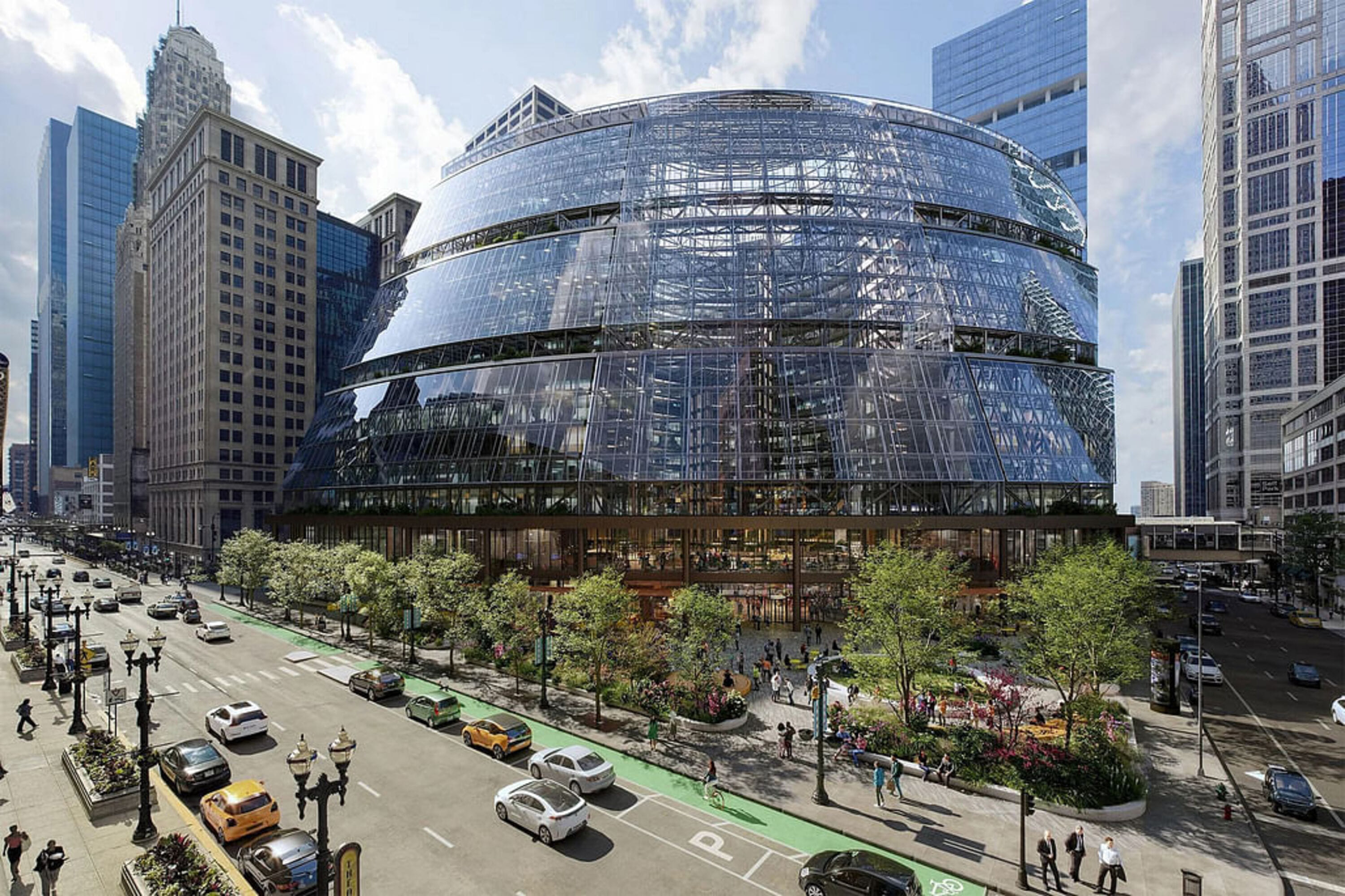 Google updates Thompson Center renderings before first full year of ...
