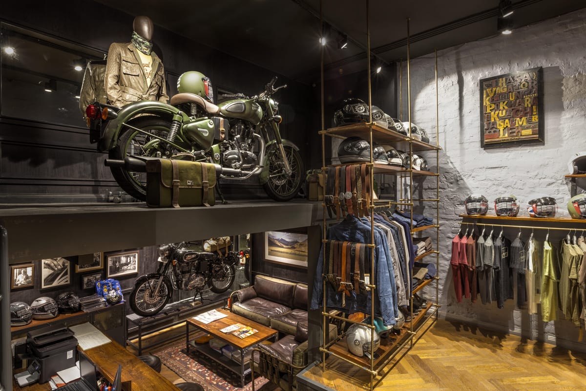 ROYAL ENFIELD STORE, KHAN MARKET | Studio Lotus | Archinect