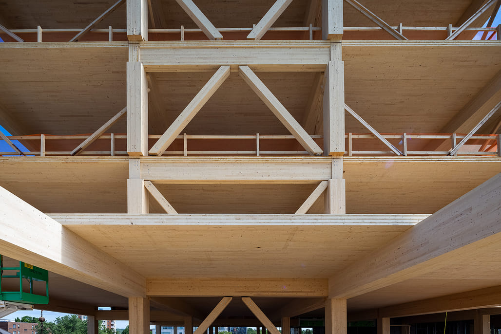 Check out the process behind Apex Plaza, the new tallest mass timber ...