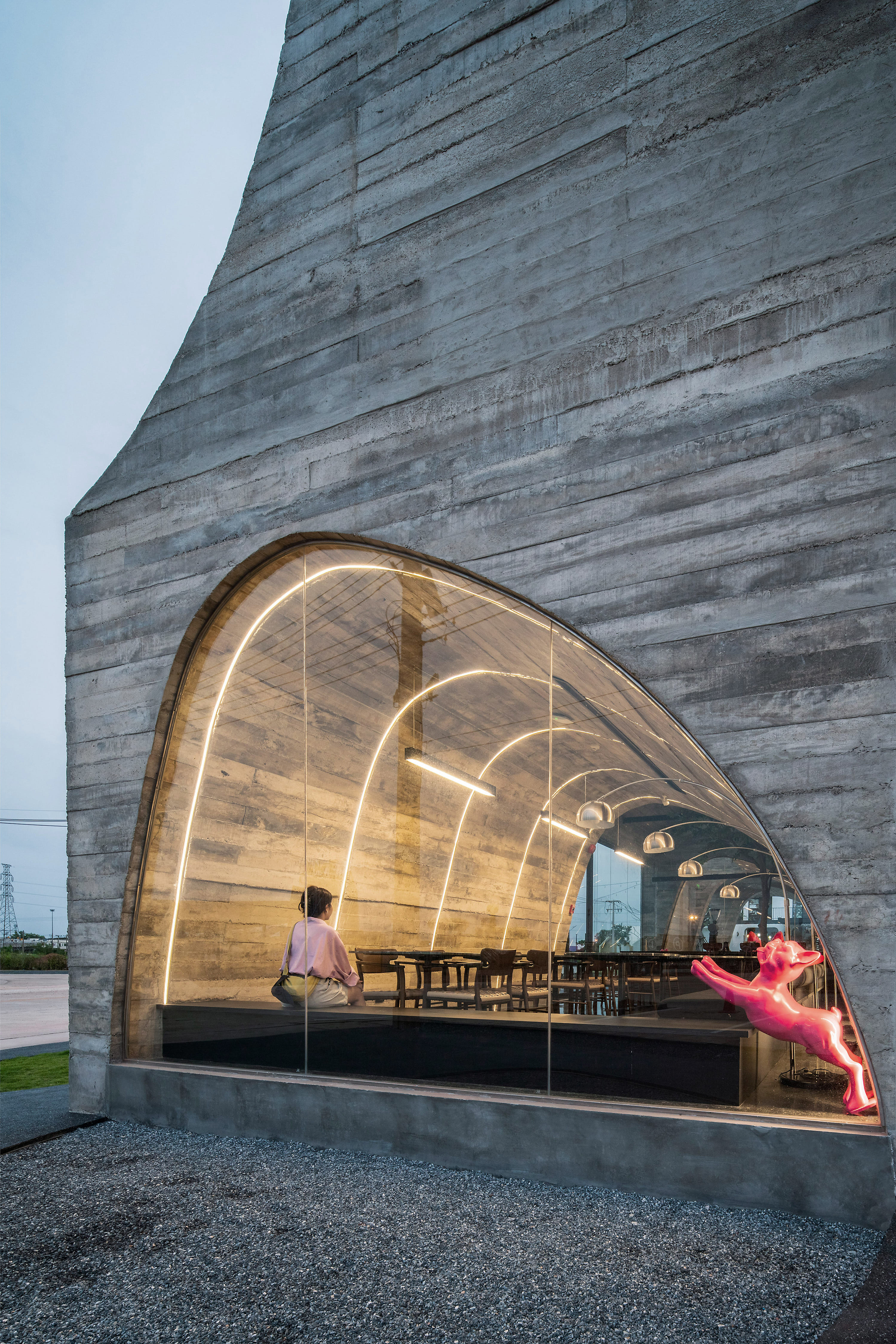 Coffee, concrete & bulldogs: Look inside this cavernous new café space ...