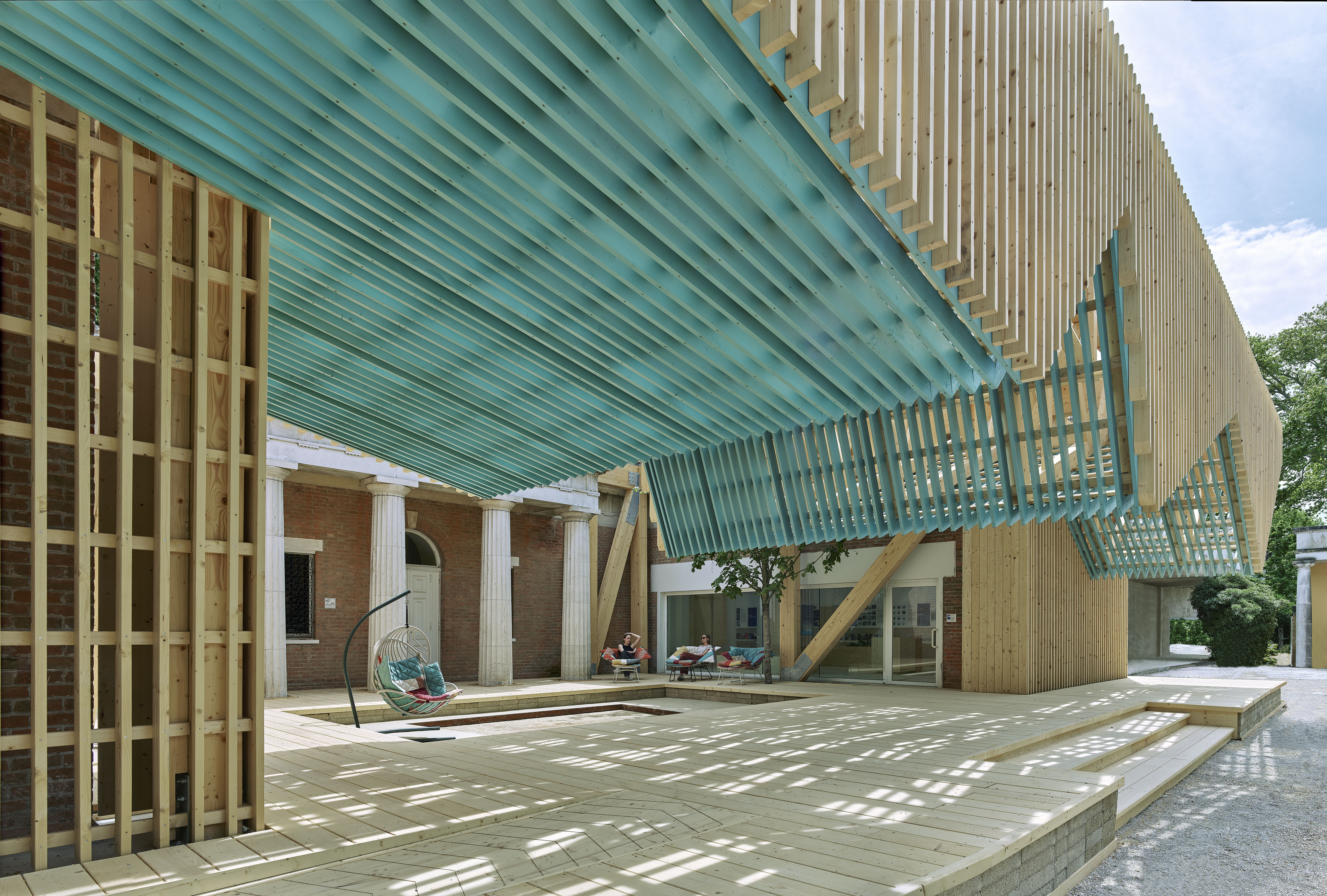 Welcome inside the PORCH: First photos of the completed U.S. Pavilion ...