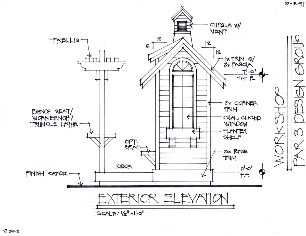 Tiny Work Shop - Free Plan | Par 3 Design Group | Archinect