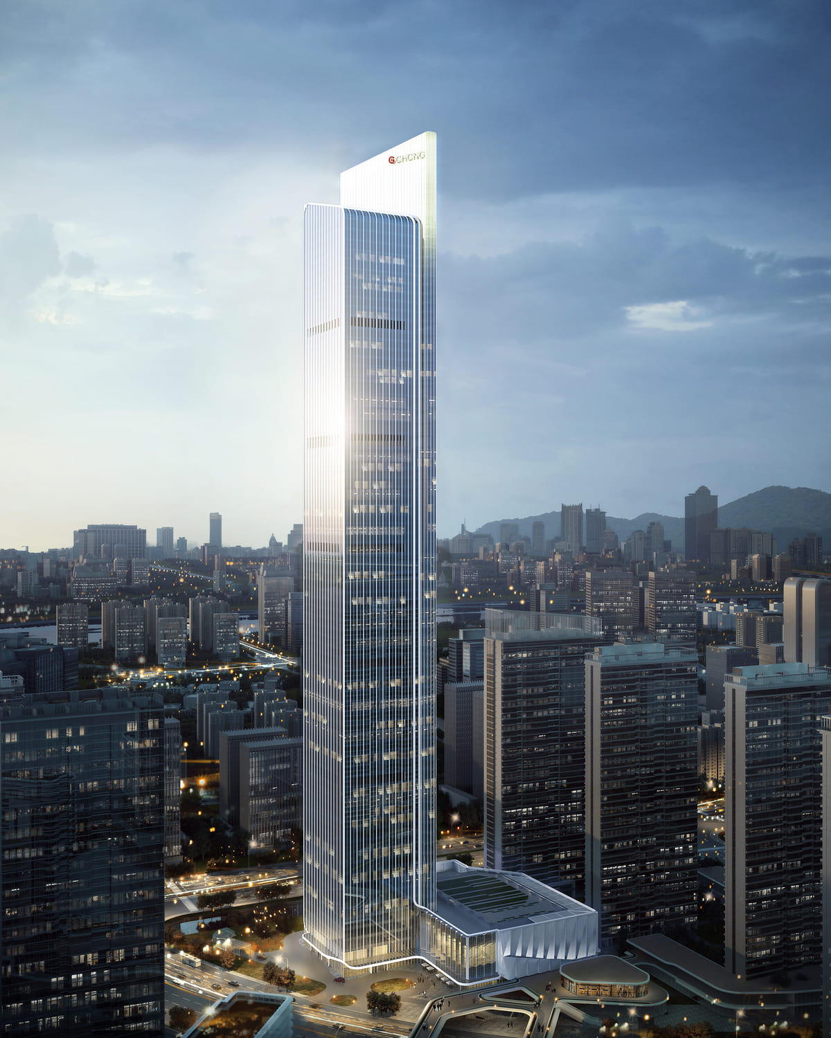 Wenzhou Gohong 350m Mixed Use tower 温州国鸿新瑞中心 | Bryan Chow | Archinect