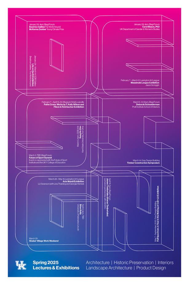 UK College of Design, Department of Landscape Architecture announces Spring 2025 lectures and ...