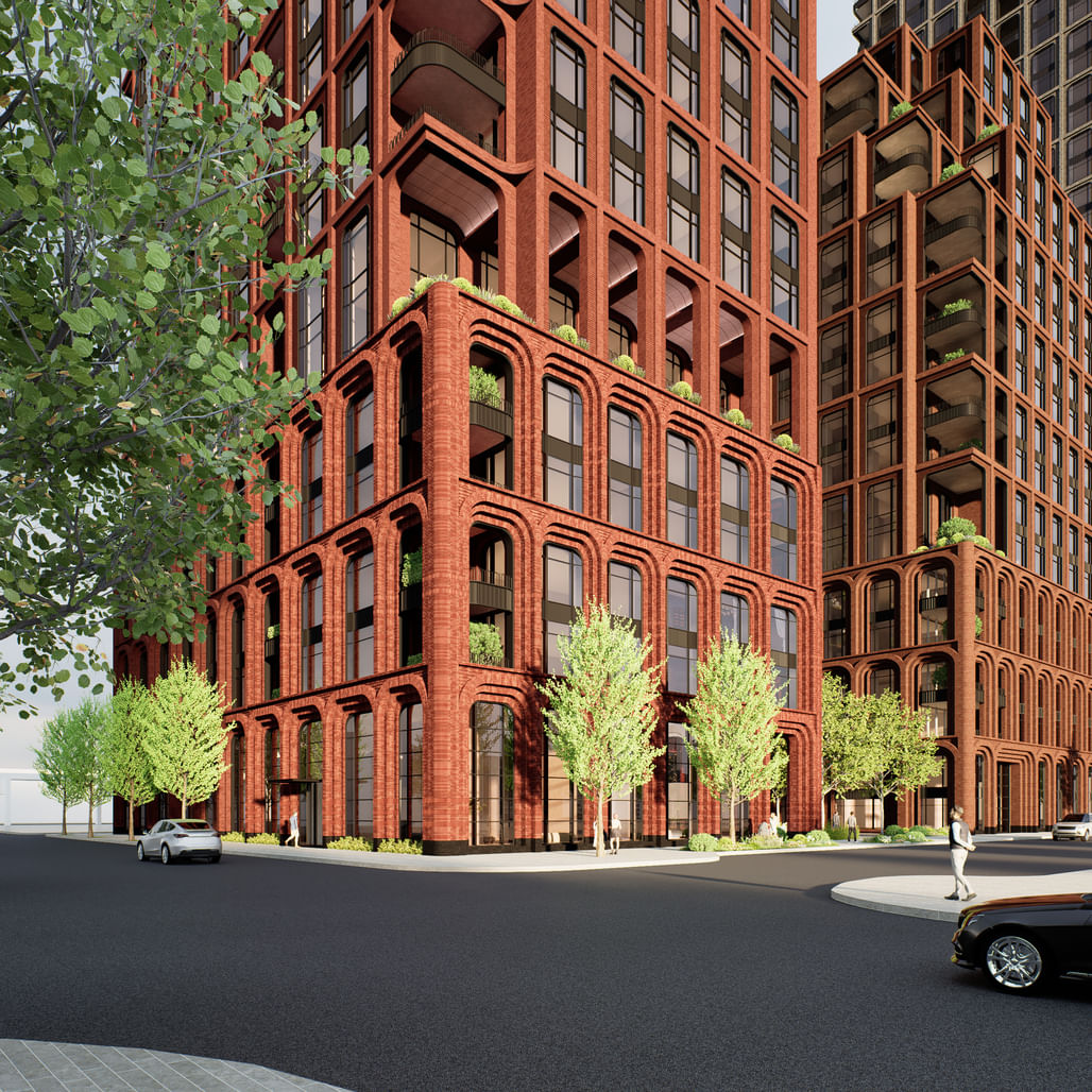 Brick arched facades define KPF’s proposed Chicago residential tower ...