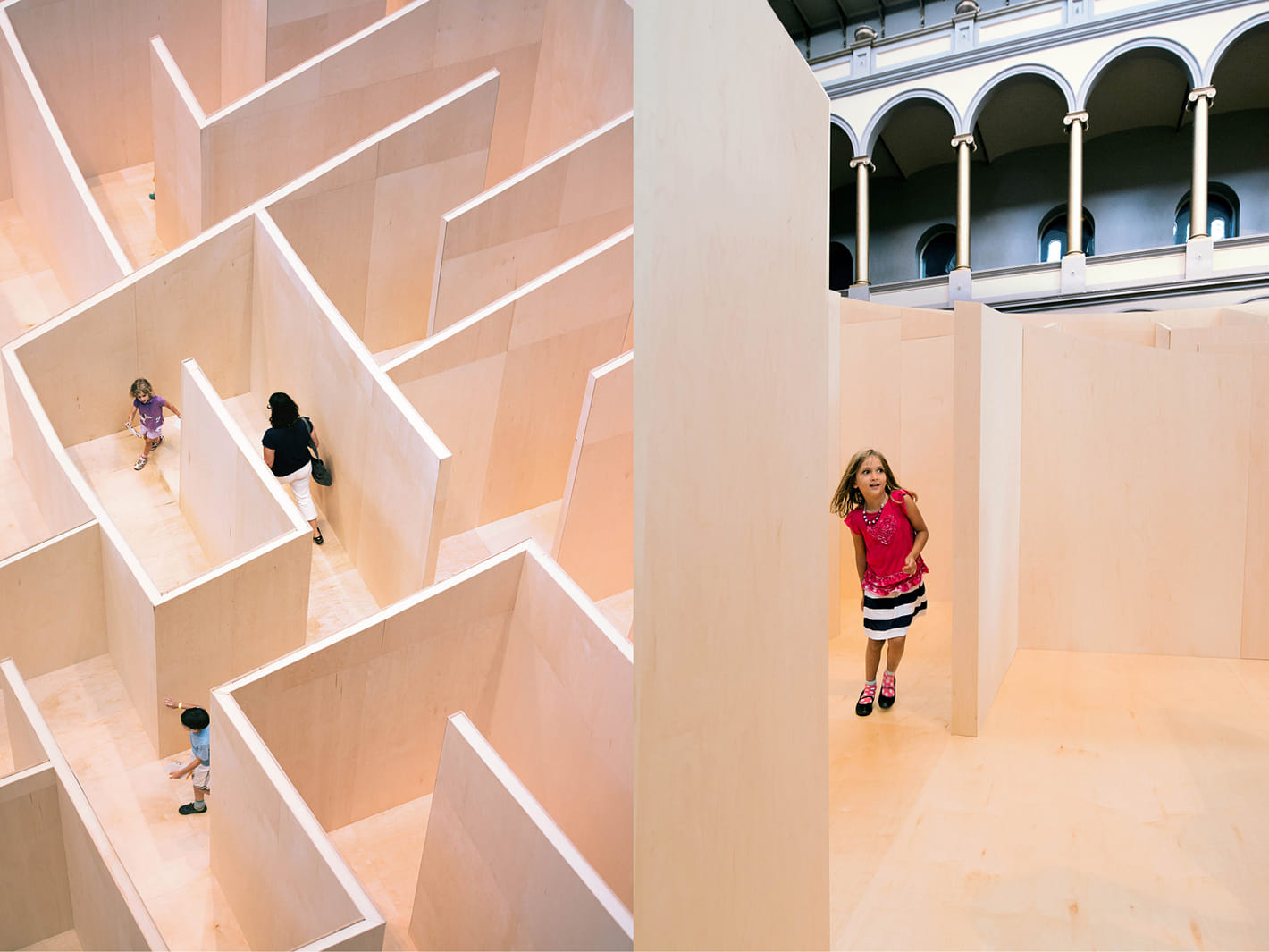 Delve into The BIG Maze at the National Building Museum in Washington D.C.