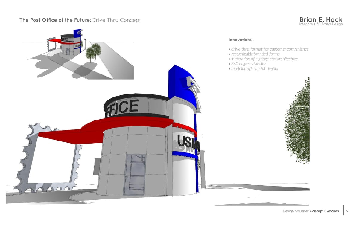 Post Office of the Future Concept | Brian Hack | Archinect
