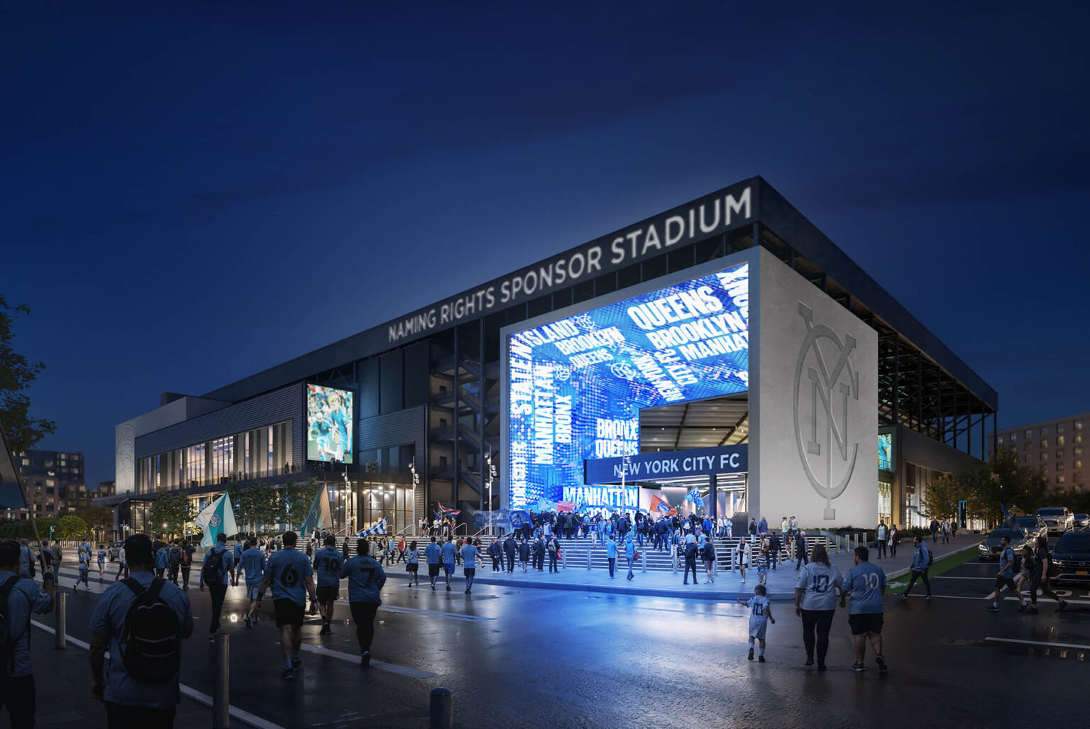 New HOK-designed NYCFC soccer stadium wins planning approval as part of ...