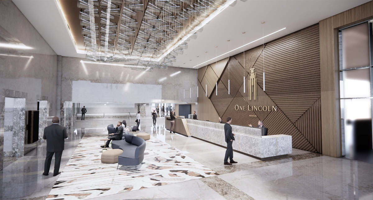 One Lincoln - Lobby | John Mochelle | Archinect