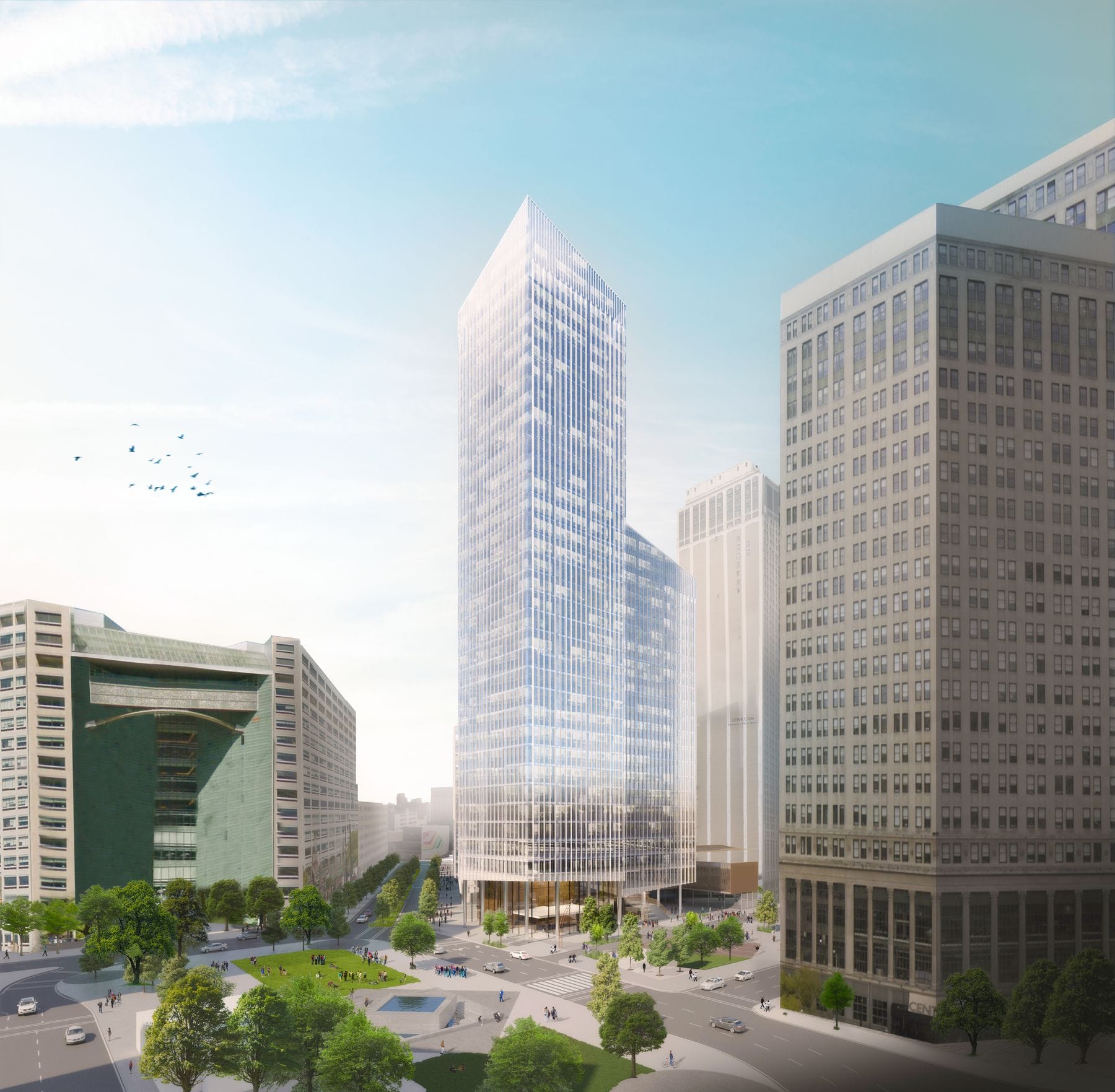 A new tower is coming to downtown Detroit | News | Archinect