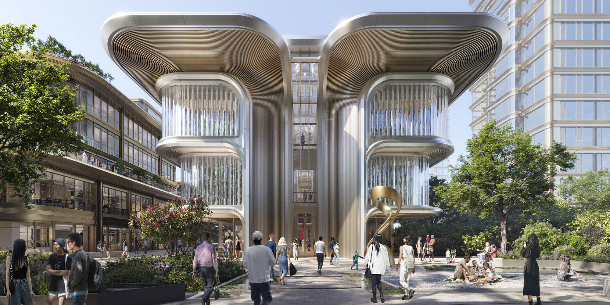 Foster + Partners debuts Changfeng mixed-use development in Shanghai ...