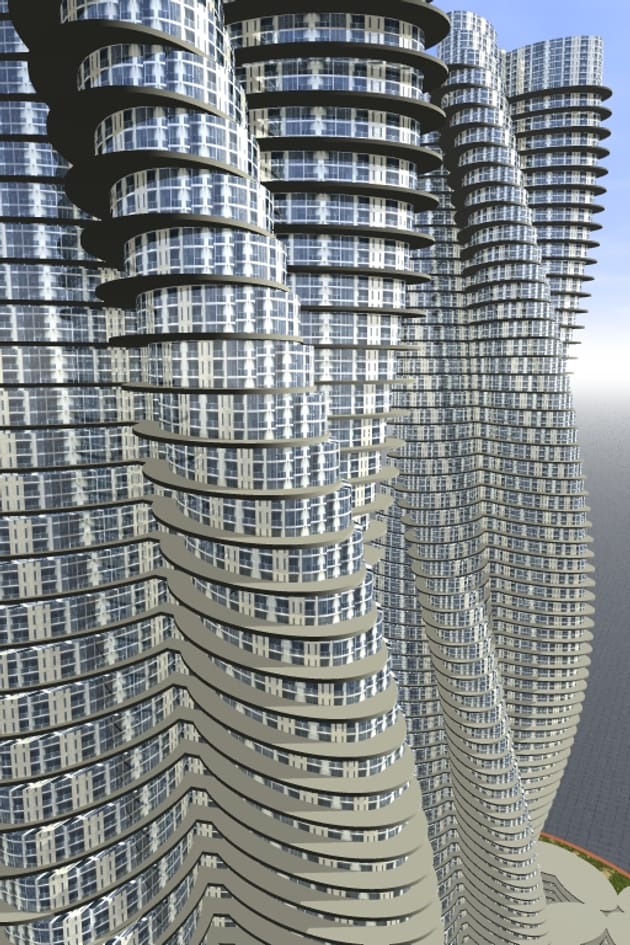 Twisted Skyscrapers 2020 by Waleed Karajah | Waleed Karajah | Archinect