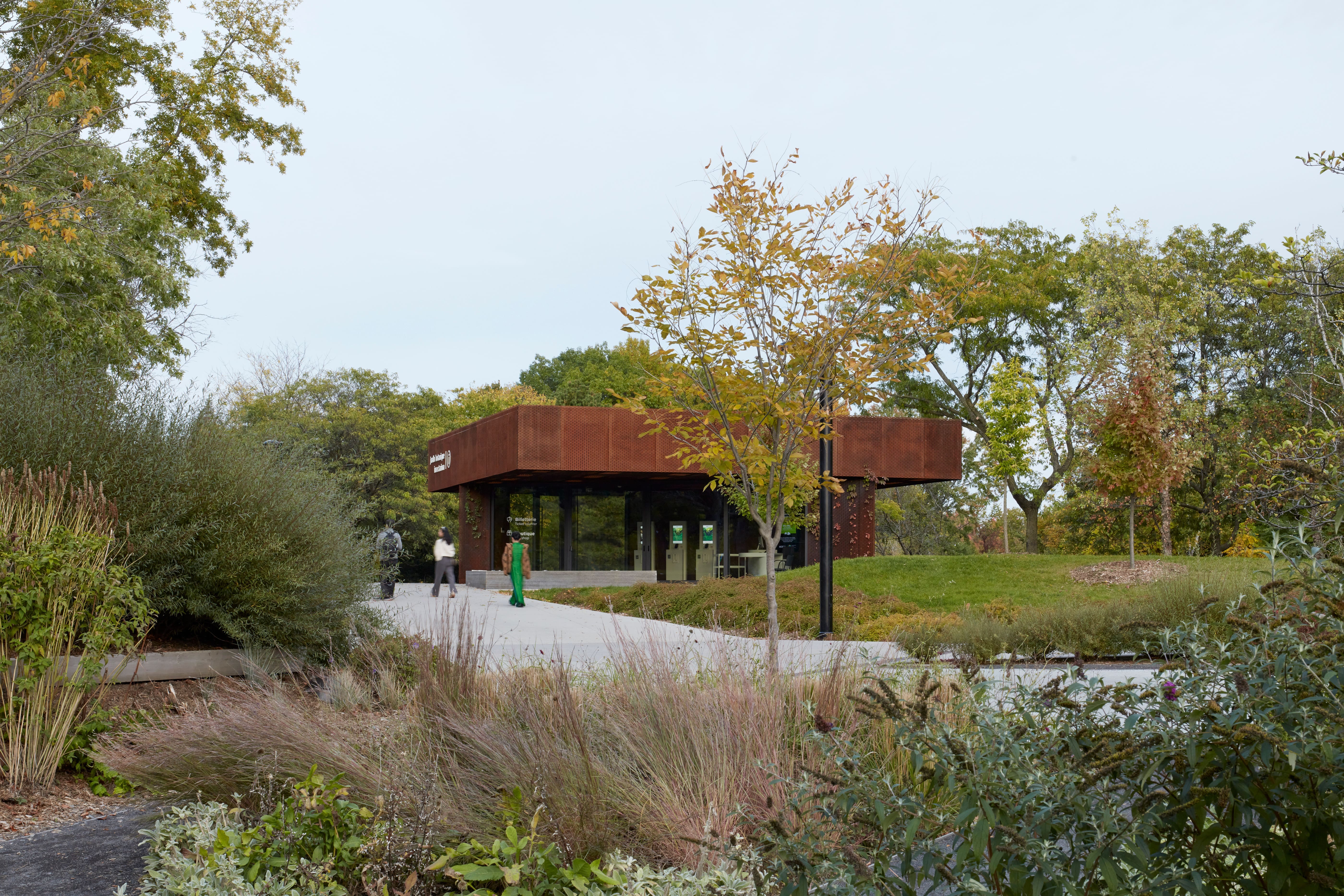 Montreal's new botanical garden entrance pavilion was designed to ...
