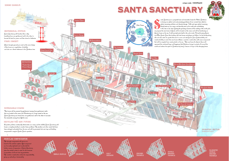 Santa Claus gets a residential upgrade in the House of Santa design ...