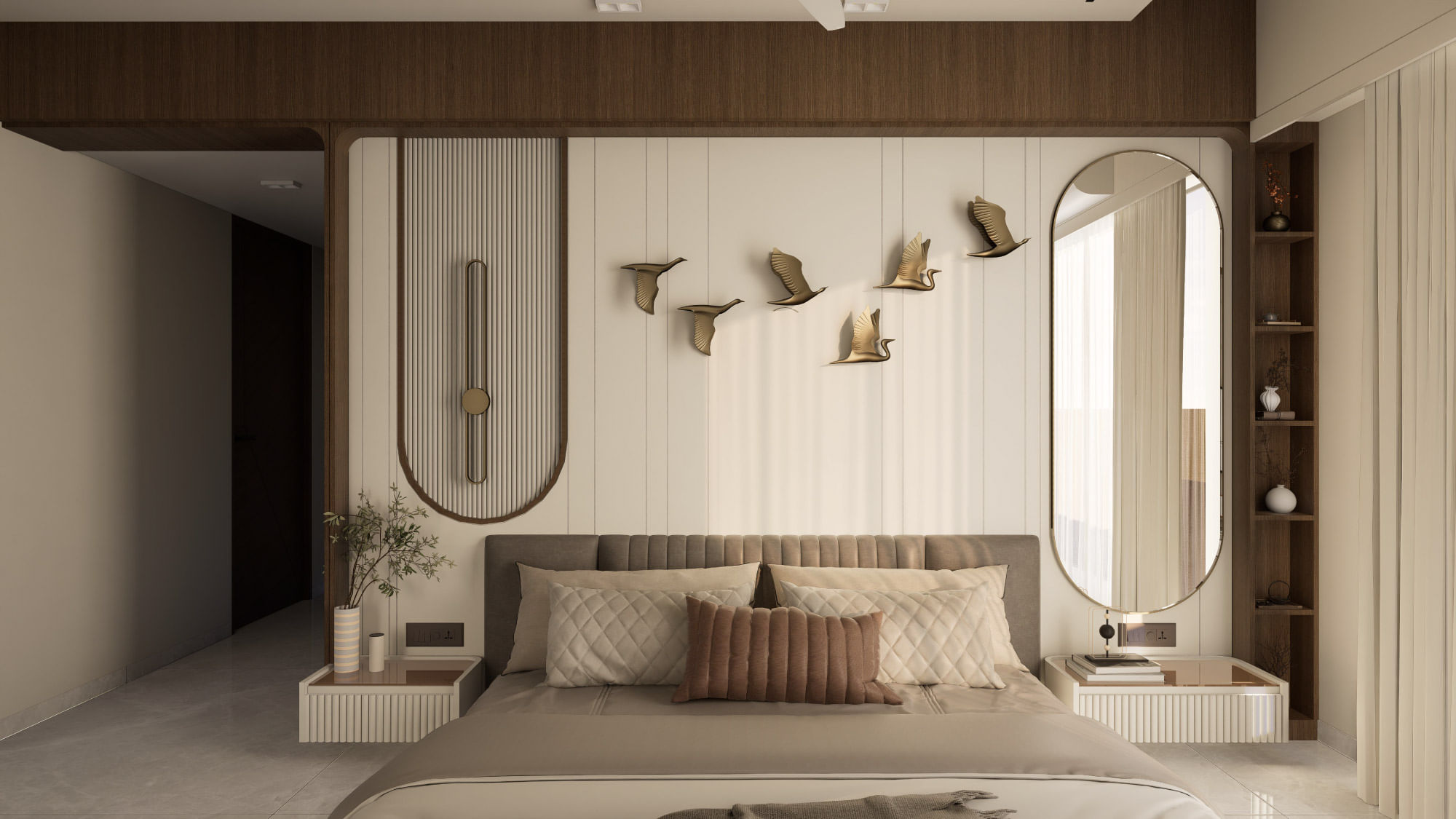 Ultimate Elegance – 4 BHK Interiors at Paarijat, Adani Shantigram ...