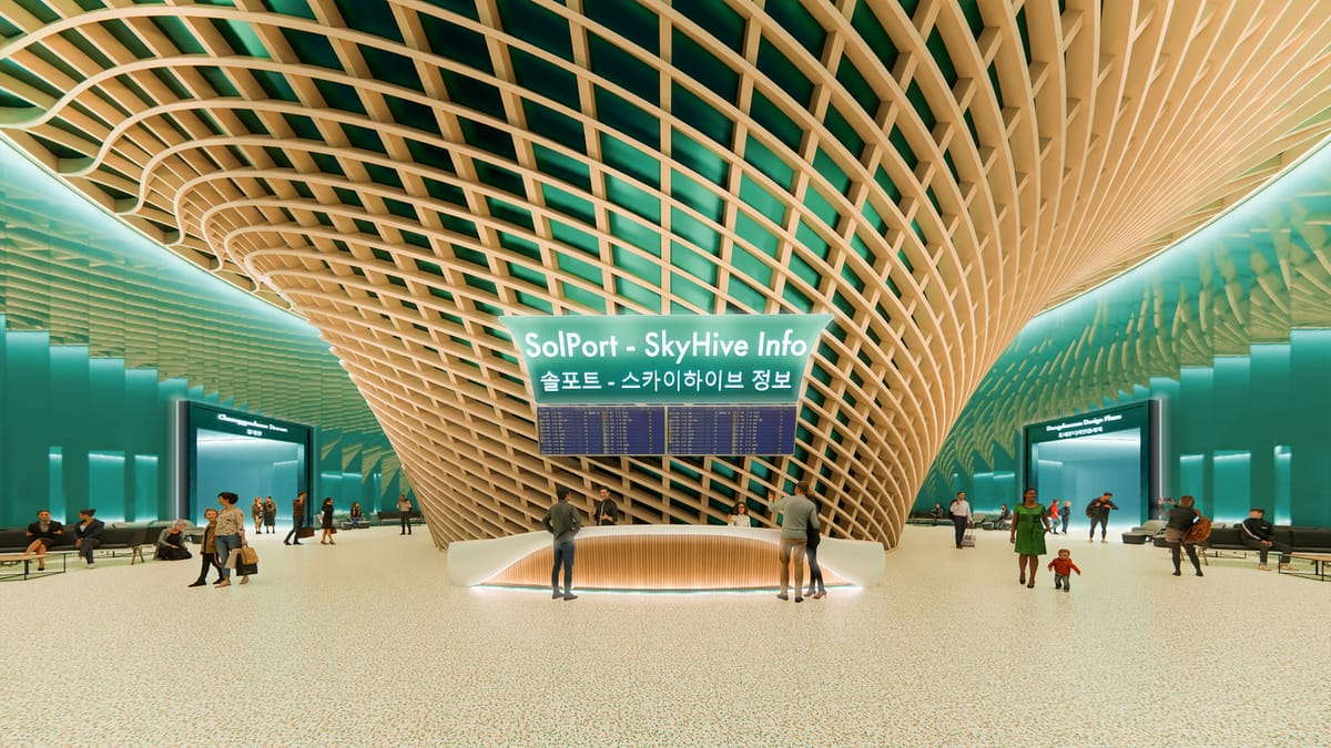 Solport - SkyHive Vertiport | Ethan Overland | Archinect