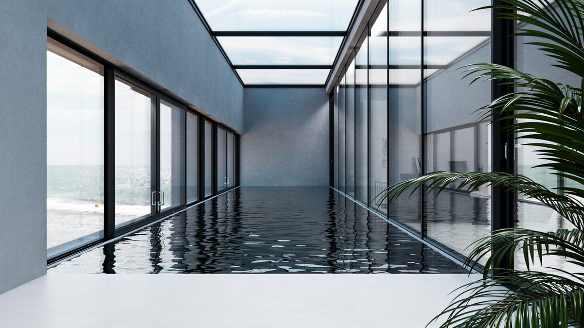 OverSea • house with soaring transparent pool | Elena Galiaskarova ...